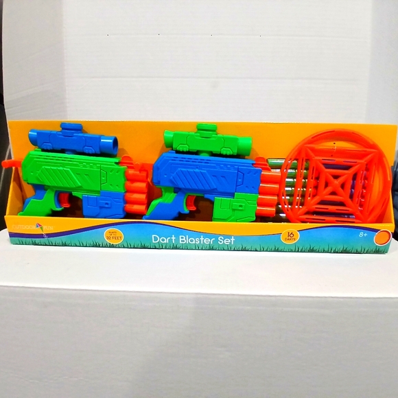 Toys | Dart Blaster Set Green And Blue | Poshmark